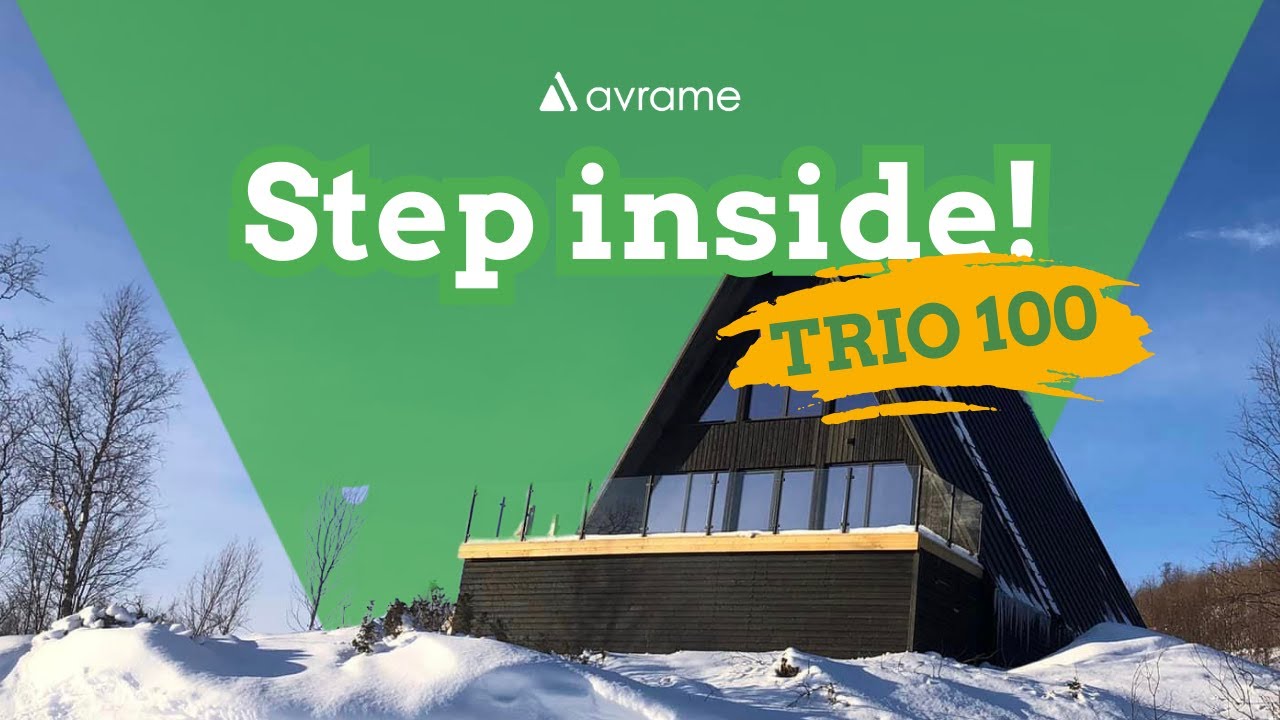 A-frame House Tour | Avrame TRIO 100 Walkthrough in Sweden - YouTube