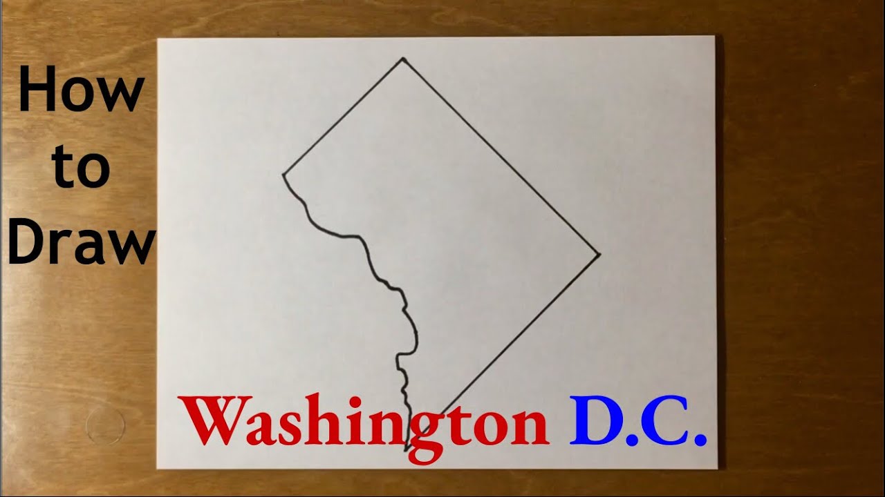 How to Draw District of Columbia - YouTube