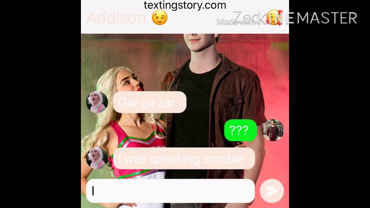 Zombies texting story|| Zed, Addison, Bucky and Eliza - YouTube