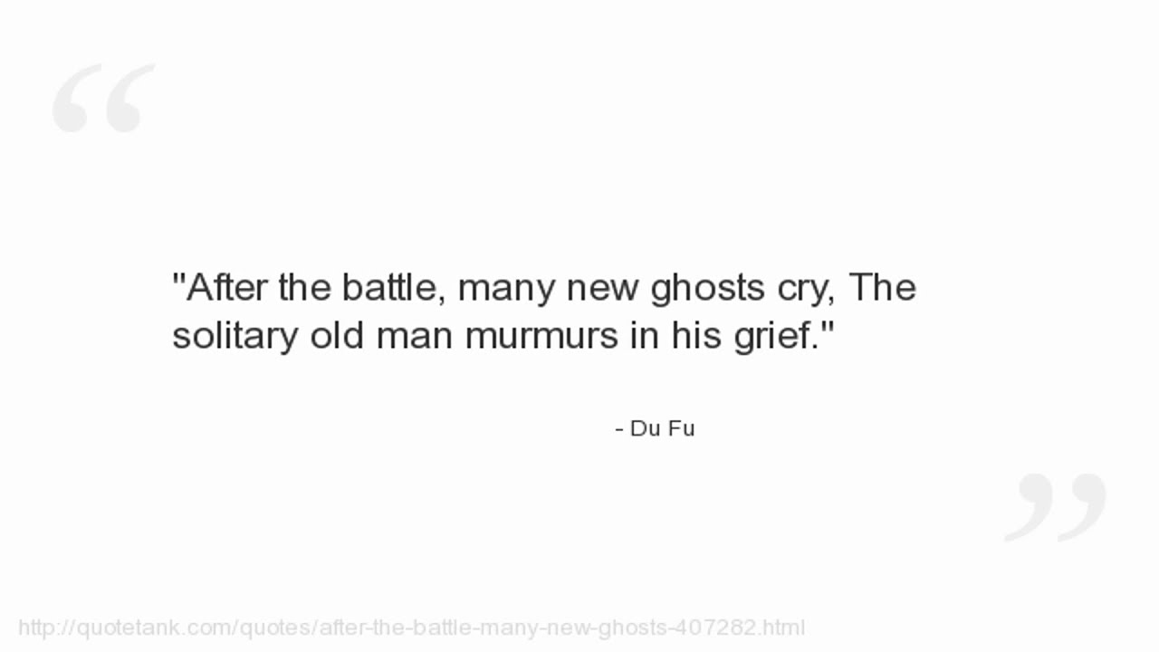 Du Fu Quotes - YouTube
