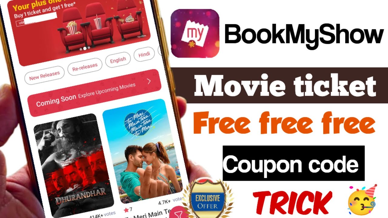 Free movie ticket | book my show free movie ticket offer | BookMyShow ...