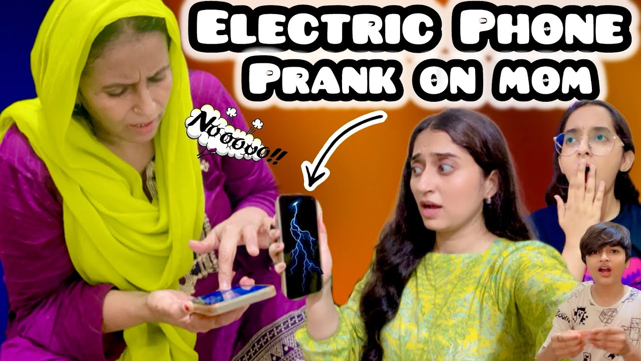 Phone charger 🔌 electronic prank on my mom first so funny - YouTube