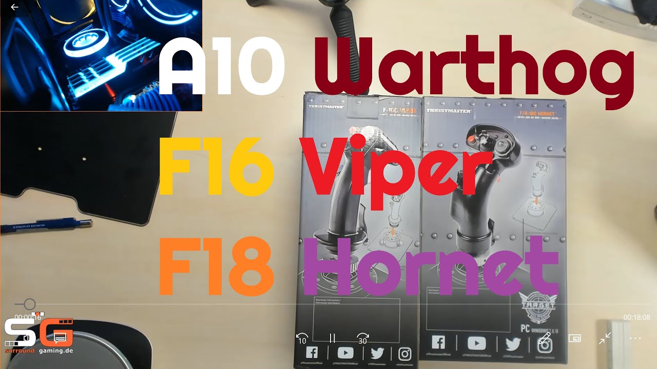 Thrustmaster GRIP | F16 Viper | F18 Hornet | A10 Tank Killer | Das ...