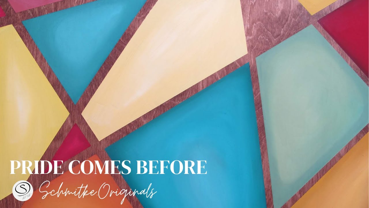 Progress of Pride Comes Before: Autumn Geometry - Oil Painting ...