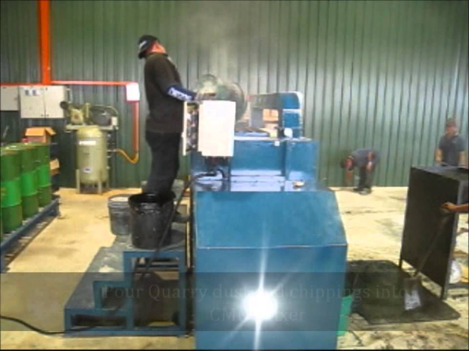 Cold Mix Asphalt Mixer - YouTube