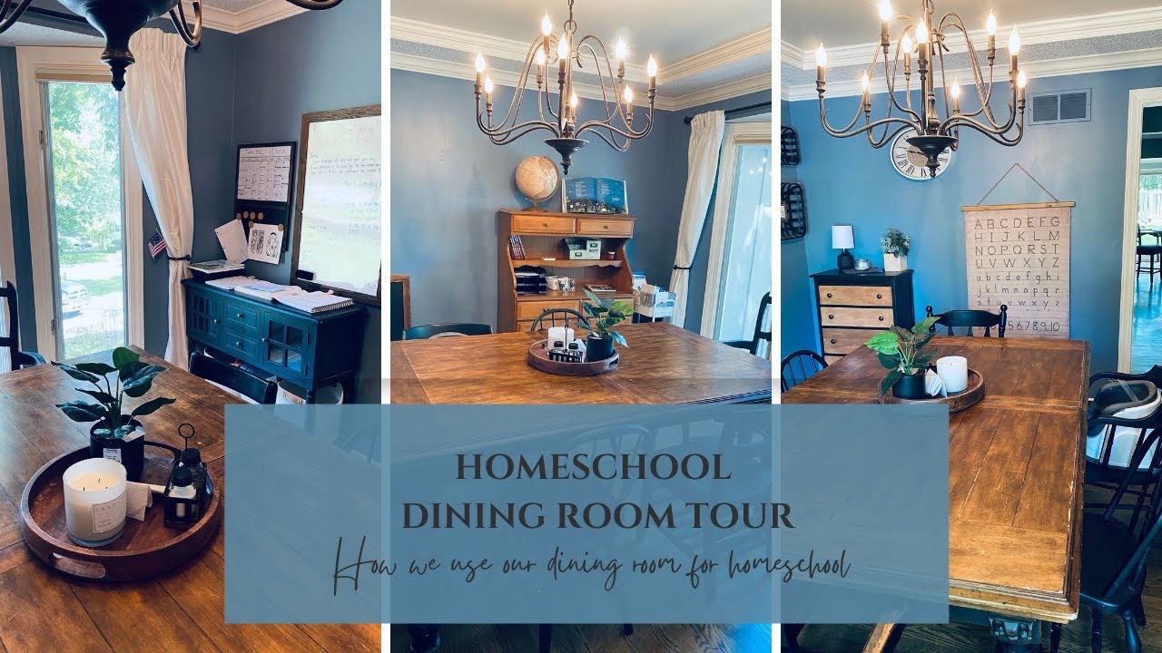 Homeschool Dining Room Tour // How We Use Our Dining Room for ...