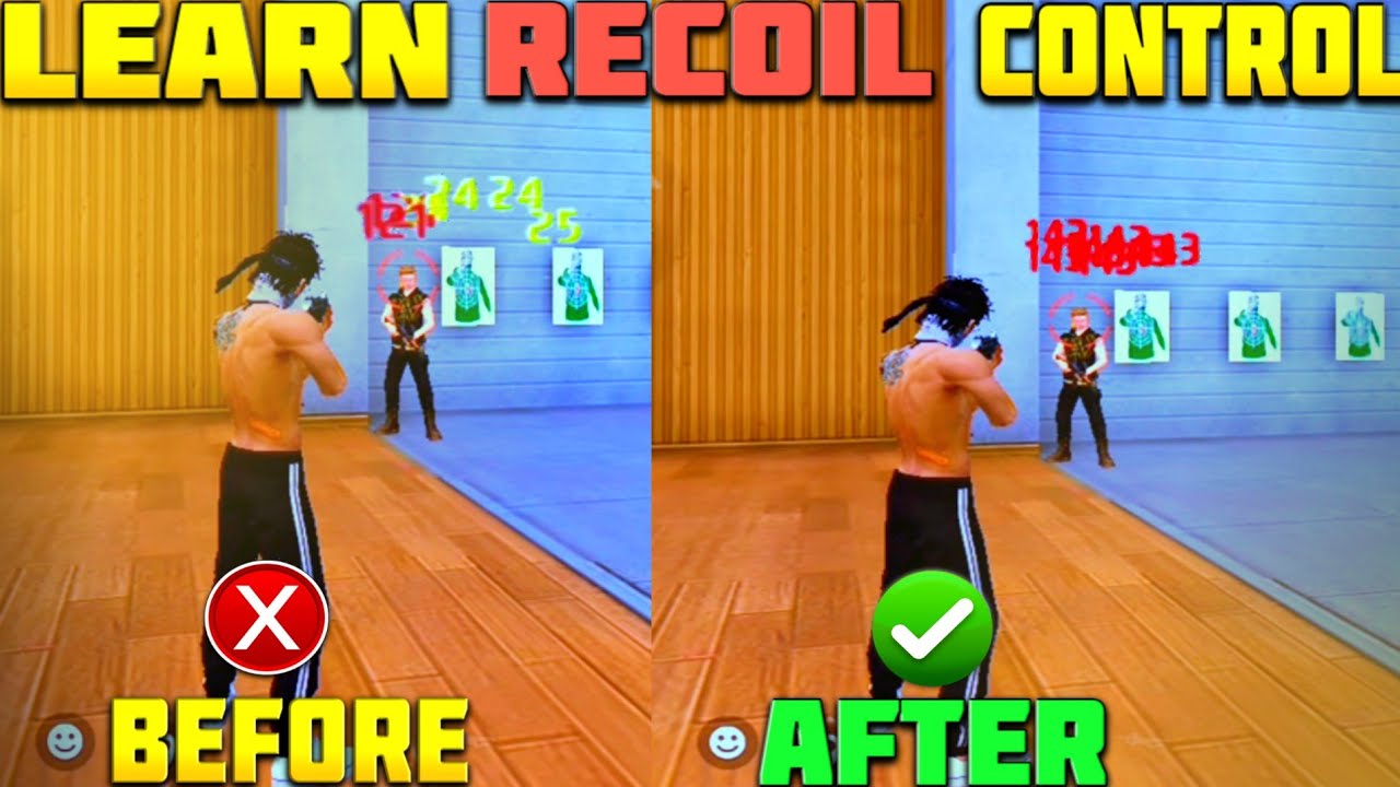 How To Control Recoil In Free Fire 🔥| Headshot Recoil Problem Solved ...