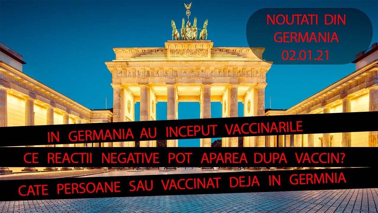 In Germania a inceput vaccinarea in masa,ce reactii negative pot aparea ...