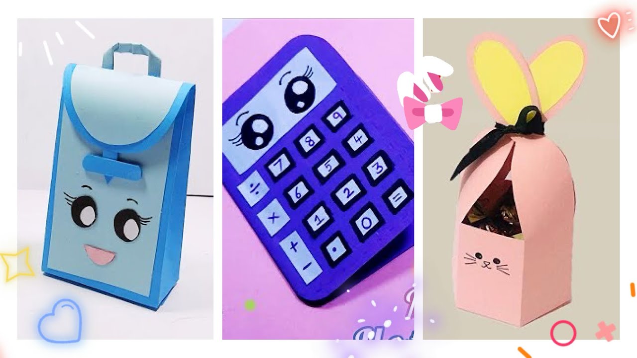 Paper Craft Ideas | 3 Easy & Cute Paper Craft Ideas | DIY Paper Crafts ...