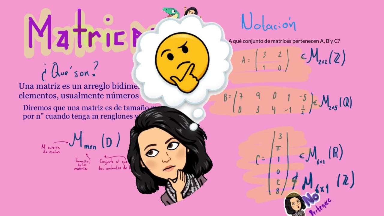 Matrices: que son y notación - YouTube