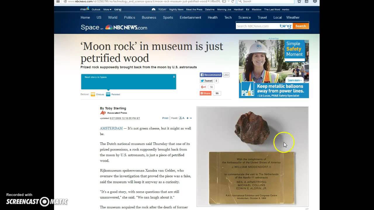 FLAT EARTH ADDICT 17 : Moon Rock Is Just Petrified Wood - YouTube