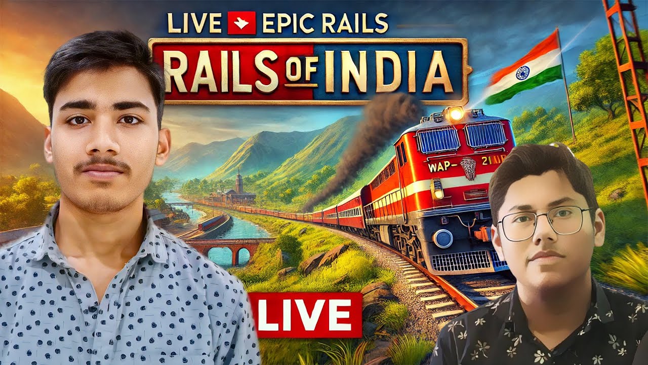 LIVE 🚆 EPIC RAILS OF INDIA | FT. @katyanankit | Ultimate Train Journey ...