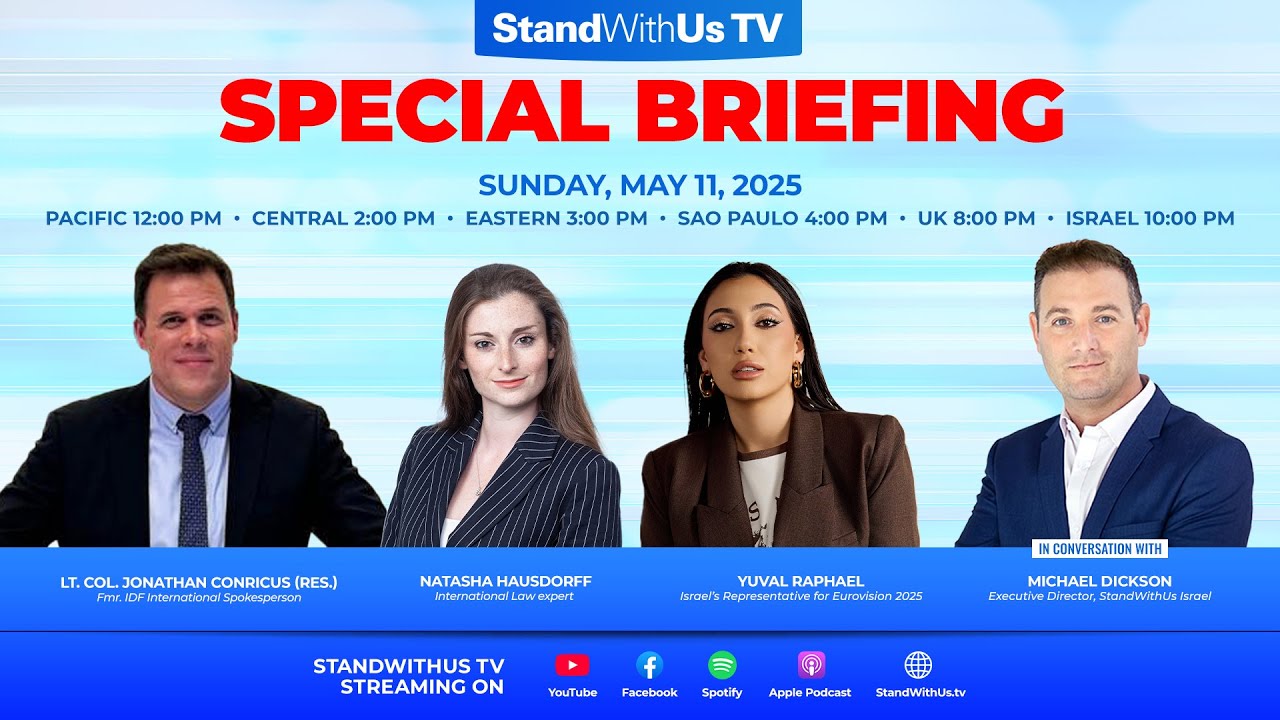 Special Briefing with Lt. Col. Jonathan Conricus, Natasha Hausdorff ...