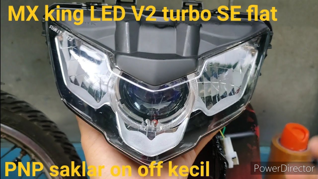 MX king LED V2 turbo SE flat PNP saklar on off kecil sinar otomotif ...