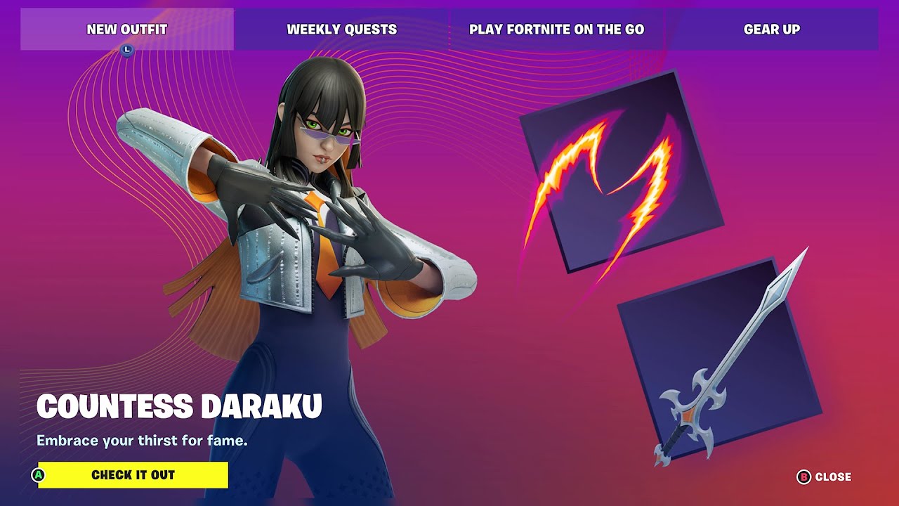 How to get Countess Daraku for FREE - Fortnite - Chapter 4 - Season 4 ...