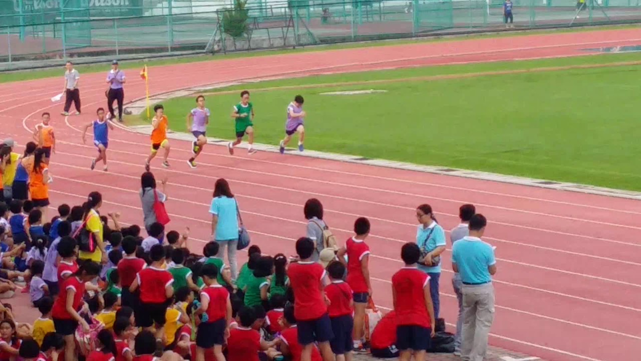 100m sprint 2016 school sports day - YouTube