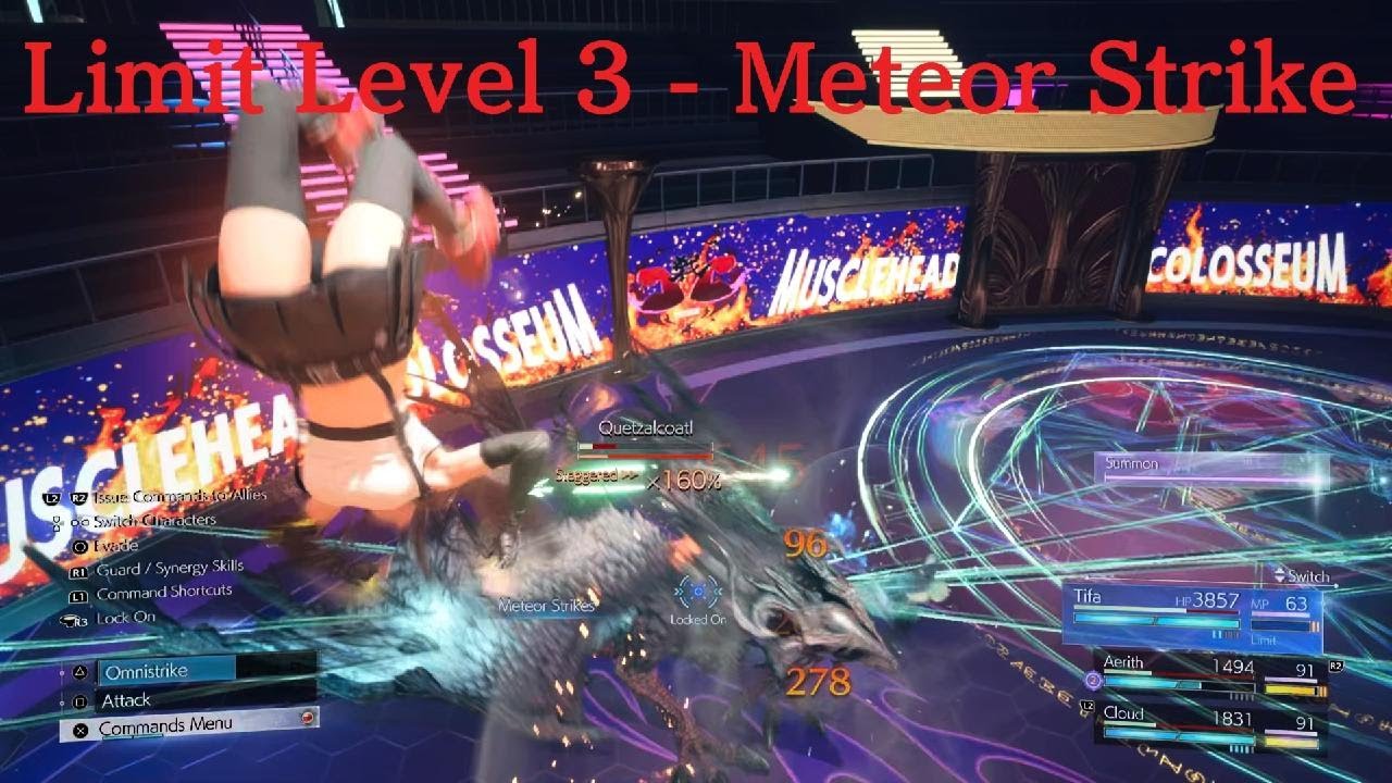 Tifa final limit - Meteor Strikes - YouTube