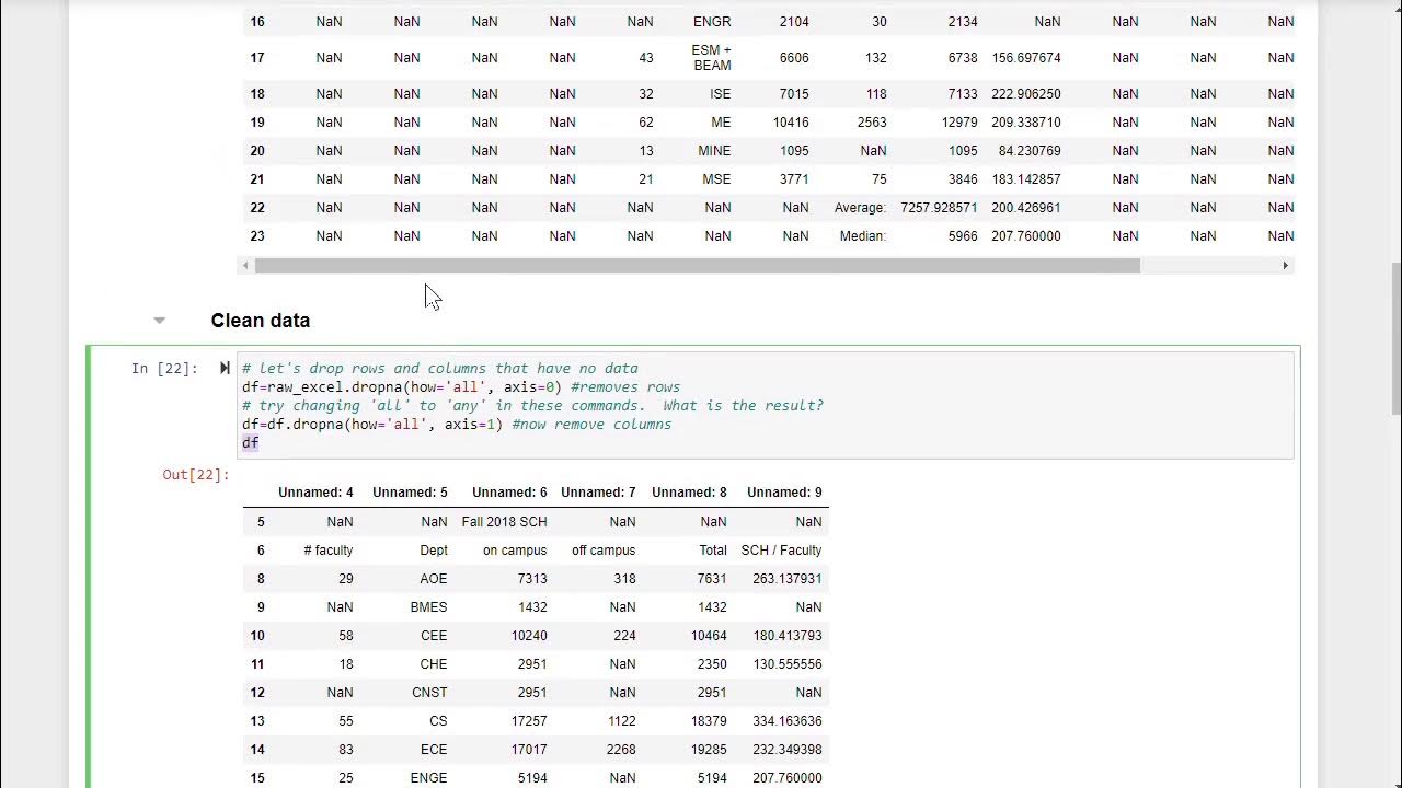 Mse 2114 Lesson 3 Part 1 Import & Clean Data 1 - YouTube