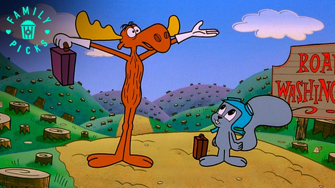 Rocky Flies In, Bullwinkle Stumbles In | The Adventures of Rocky and ...