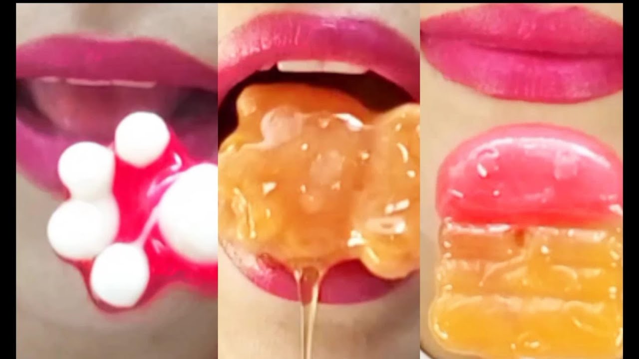 ASMR eating honey popsicle sounds #asmr #mukbang #relaxing # ...