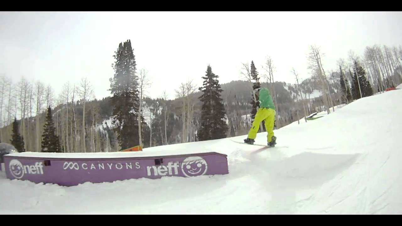 Jeff Guest Snowboarding At The Canyons Terrain Park 3-5-11.mov - YouTube