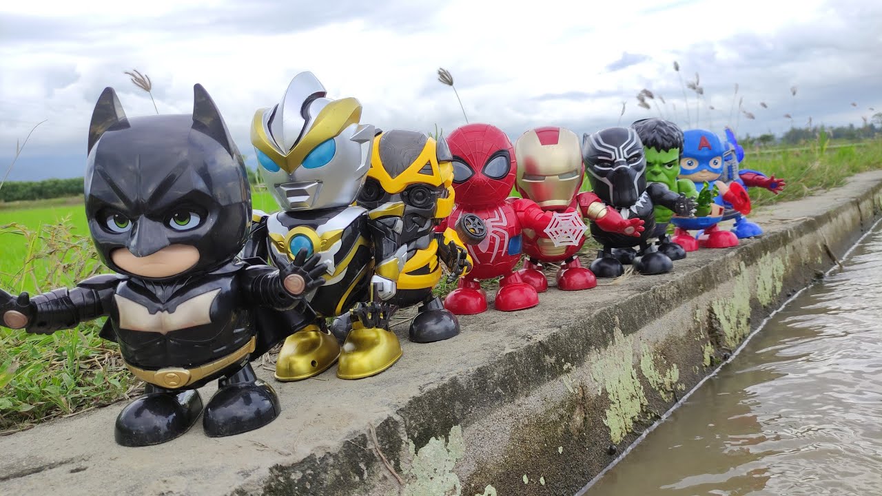 Superhero fighting video dance ultraman marvels avengers transformers ...