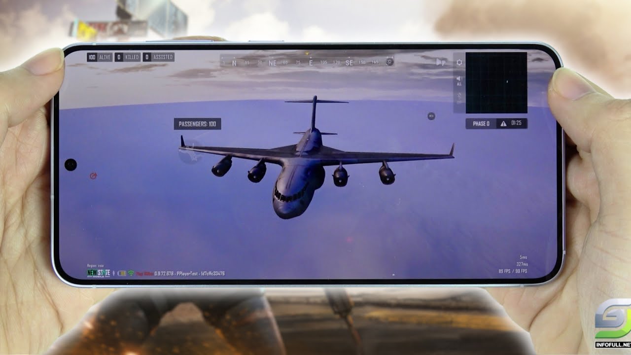 Samsung Galaxy S25 test game PUBG New State Max Setting - YouTube