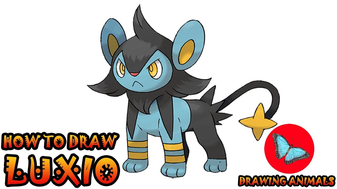How To Draw Luxio Pokemon | Coloring and Drawing For Kids - YouTube