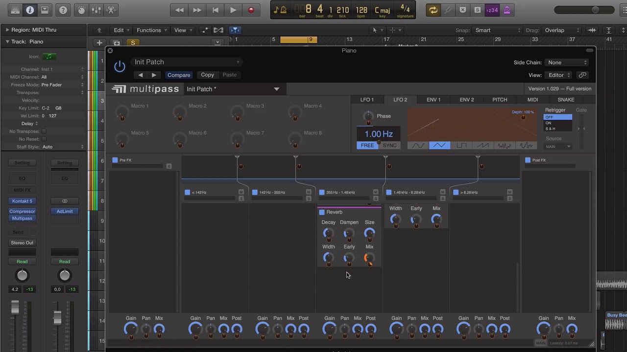 Kilohearts Multipass Multiband Effect Plugin on Logic Pro - YouTube