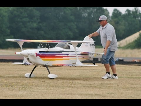 ① RC GIANT 50% SCALE CHRISTEN EAGLE - ROBBIE SKIPTON AT LMA MODEL ...