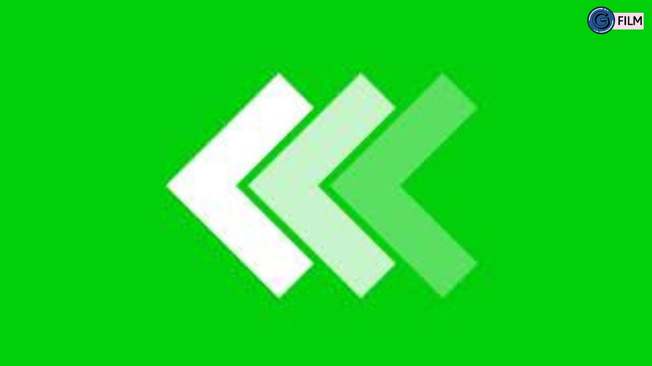 Green screen arrow backward + Free download - YouTube