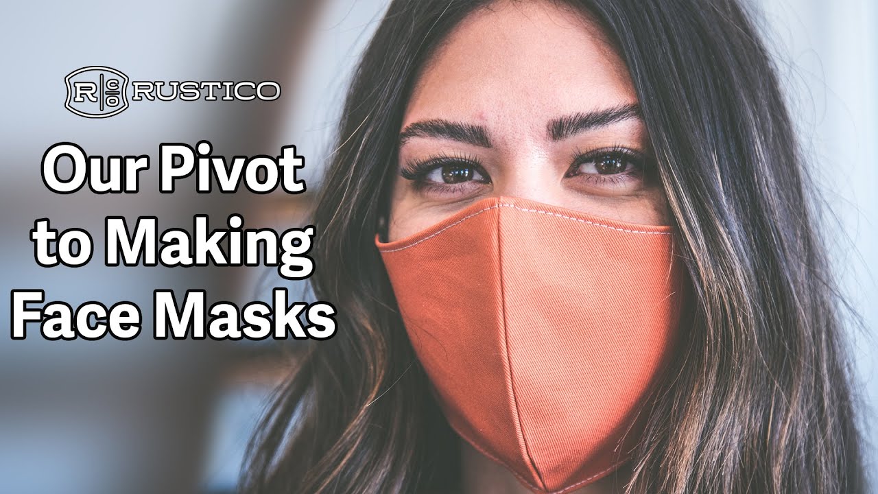 Our Pivot To Making Face Masks from Leather Goods - YouTube