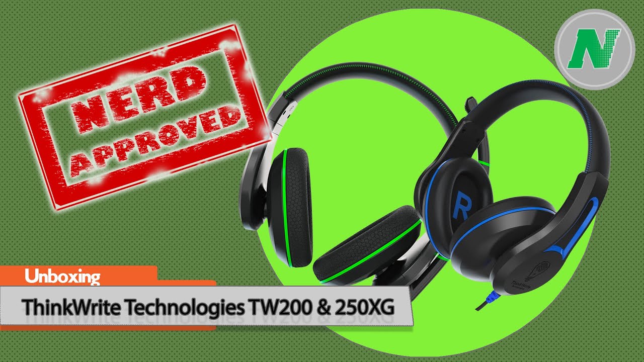 Unboxing The ThinkWrite TW 200 And 250XG Headsets - YouTube
