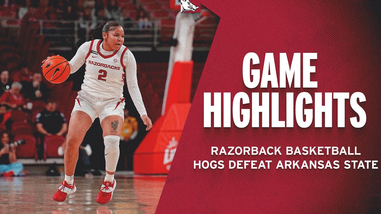 Highlights: Hogs Defeat Arkansas State | RAZORBACK BASKETBALL - YouTube