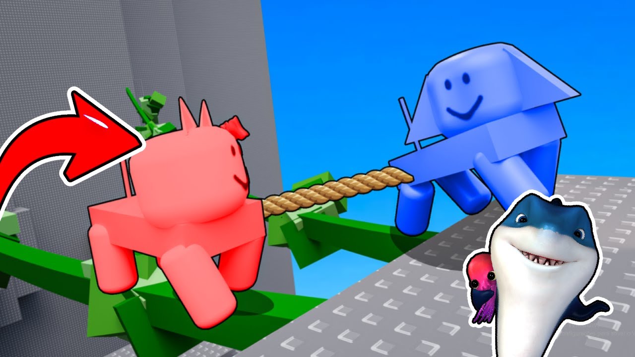 VIREI um CACHORRO nesse OBBY de DUPLA do ROBLOX - YouTube