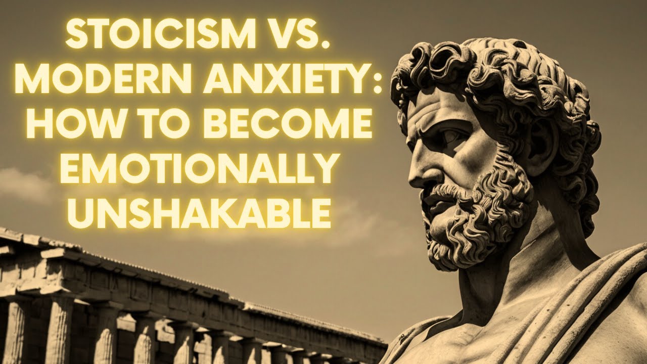 Stoicism vs. Modern Anxiety: How to Become Emotionally Unshakable - YouTube
