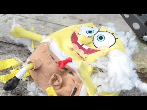 SpongeBob SquarePants exploding toy - YouTube