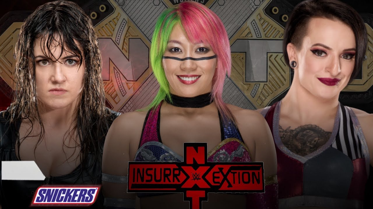 Asuka vs Ruby Riot vs Nikki Cross for Championship - YouTube