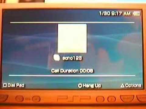 Skype on PSP - YouTube