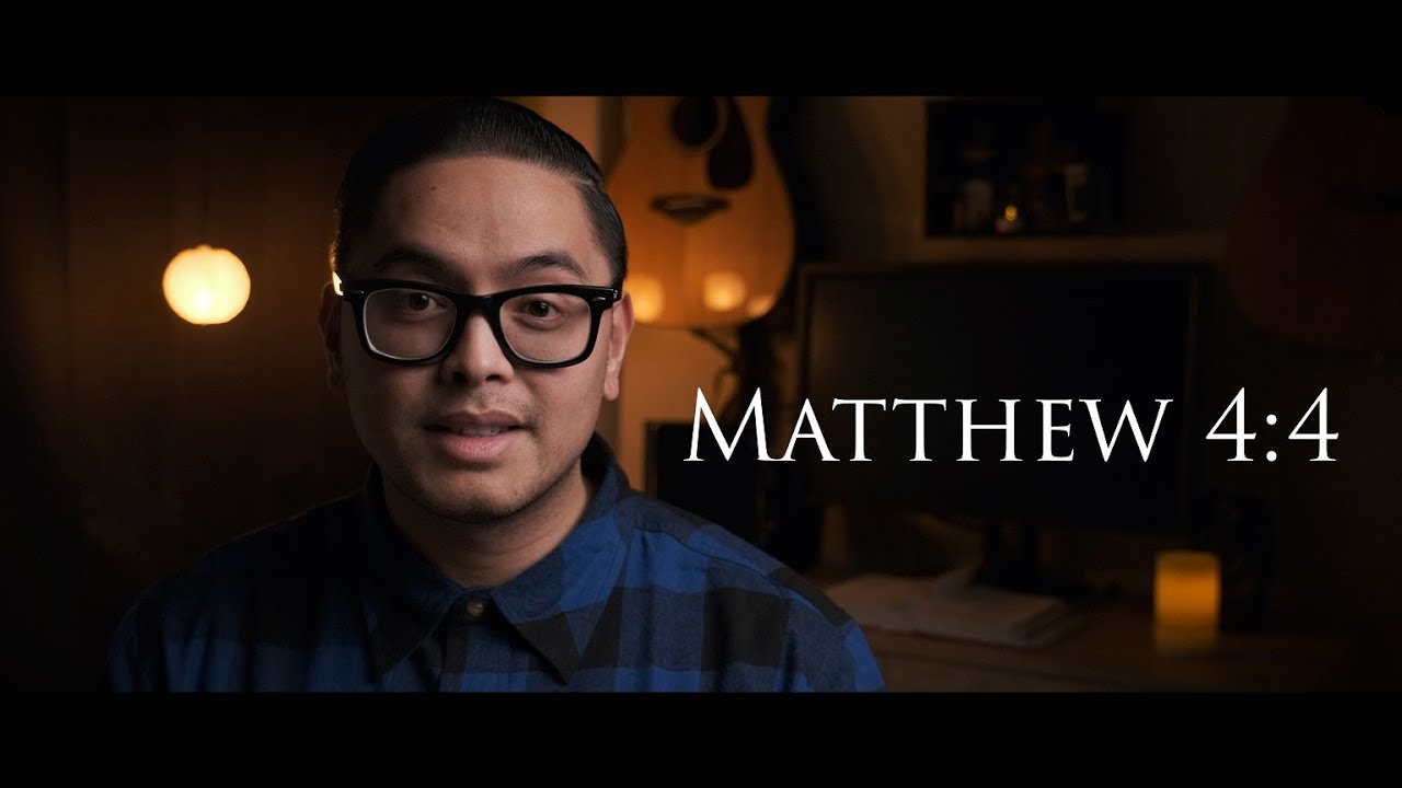 Bible verse of the day: Matthew 4:4 - YouTube