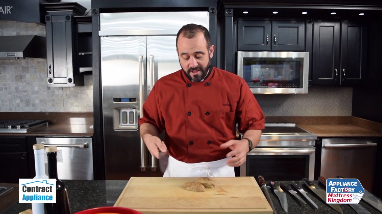 Cooking with Chef Mark: How to Cut Potatoes Using Bridge Grip - YouTube