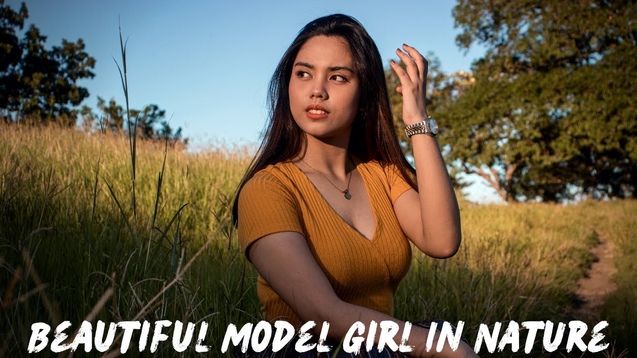 Beautiful Model Girl In Nature | Model Girl HD Stock Video | Free Stock ...