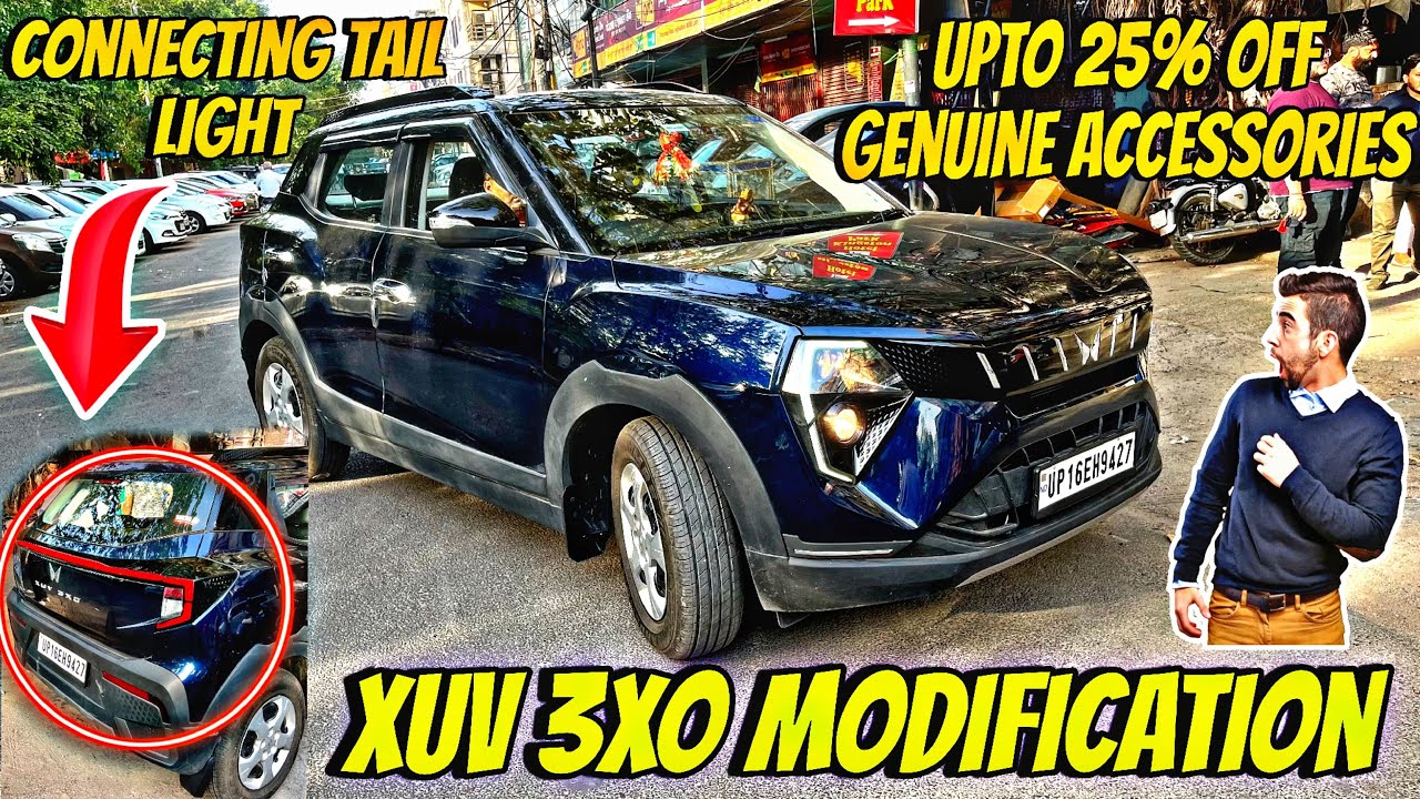 Mahindra Xuv3xo Mx3 Modification in 35k only 💥XUV 3XO Modification base ...