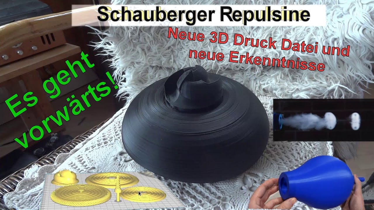 Schauberger Repulsine - neue 3D Druckdatei und neue Erkentnisse - YouTube