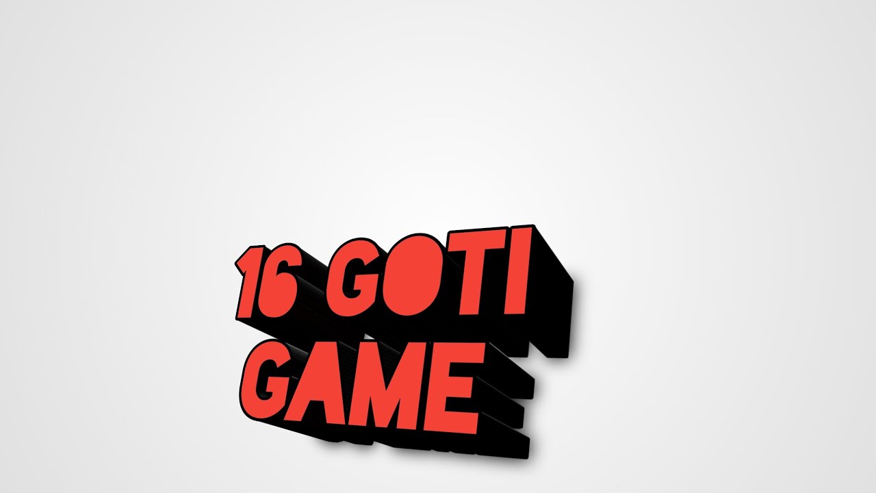 16 goti game kaise jeete!! - YouTube