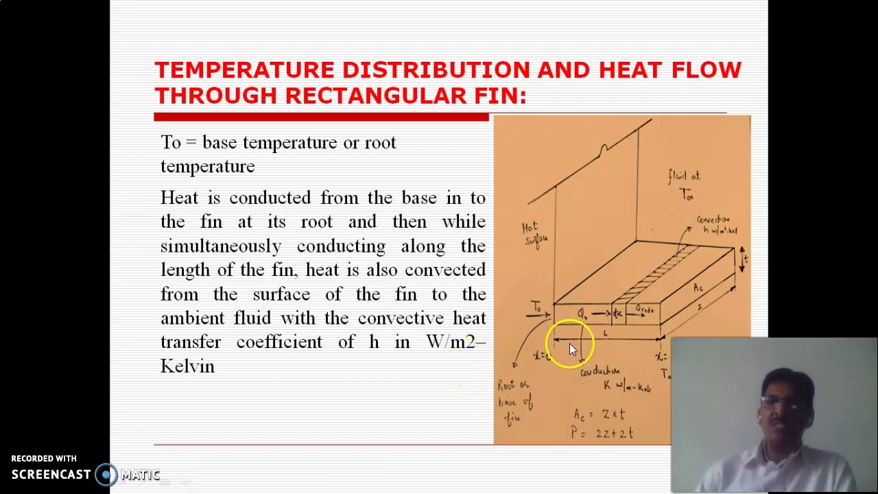 HEAT TRANSFER THROUGH EXTENDED SURFACES-FINS - YouTube