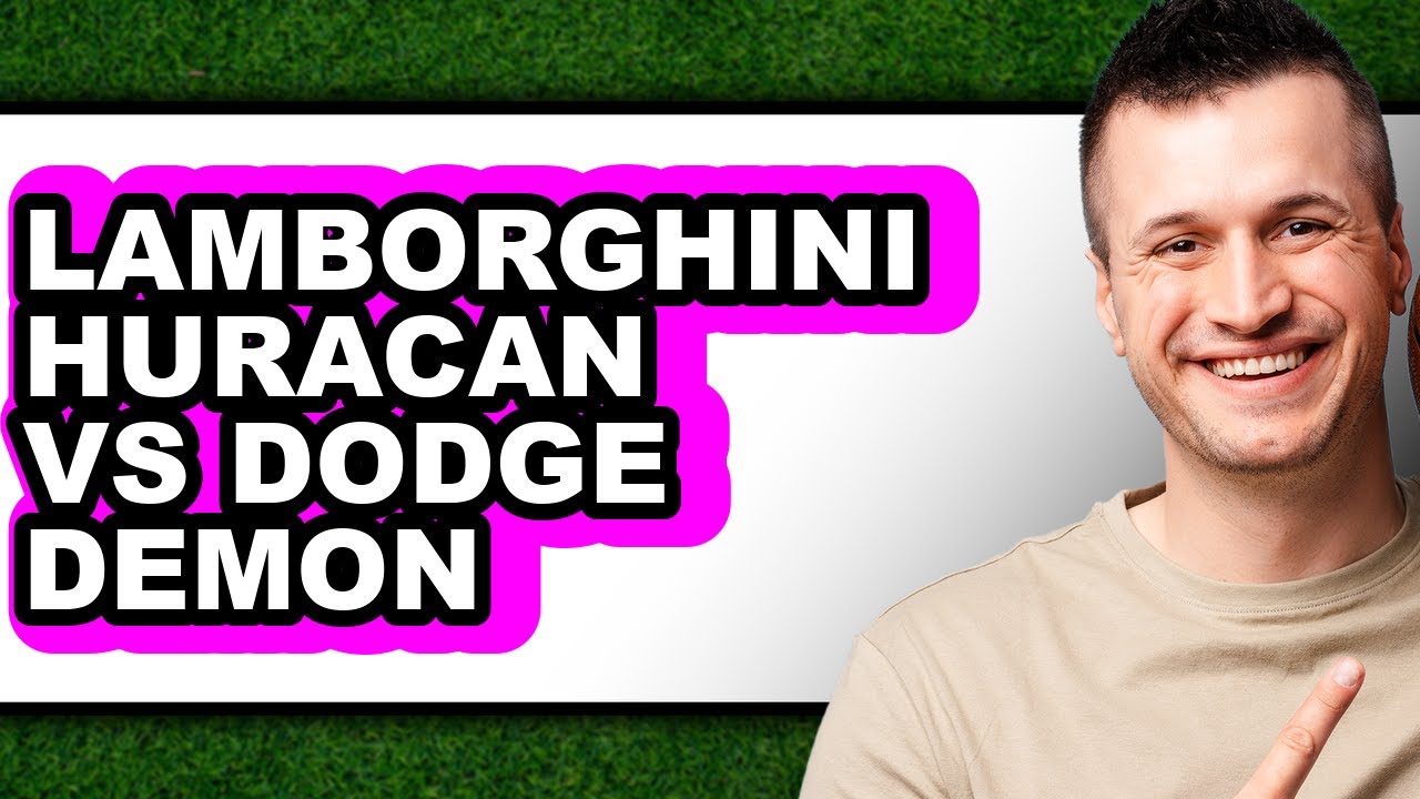 Lamborghini Huracan vs Dodge Demon - Which is Better? - YouTube