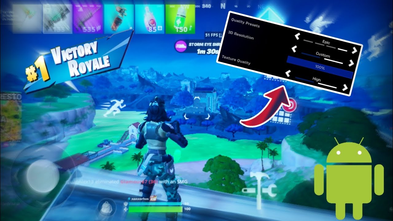 Fortnite Mobile Gameplay On *EXTREME GRAPHICS* + *HIGH KILL WIN* With ...