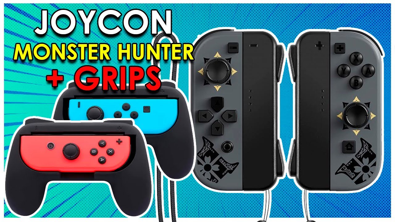 Joy-con Monster Hunter + Grips anatômicos - YouTube