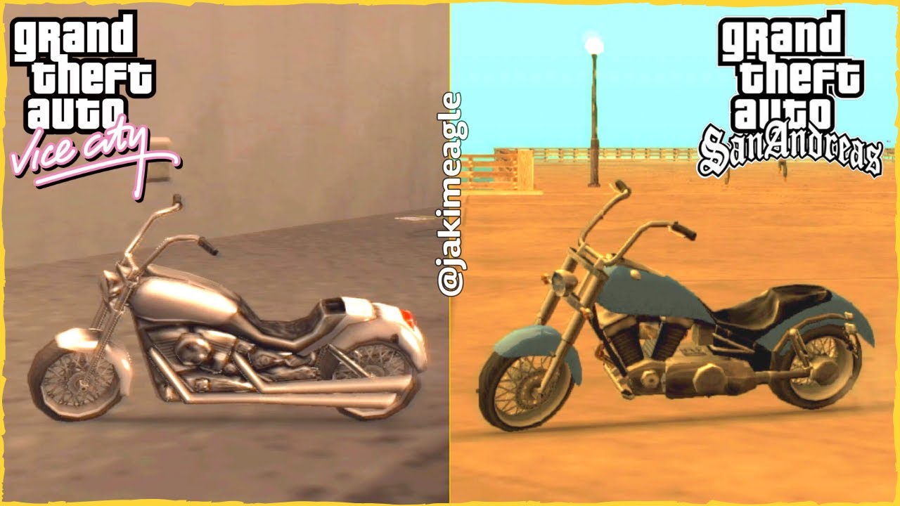 GTA Vice City vs GTA San Andreas (Freeway Comparison) - YouTube